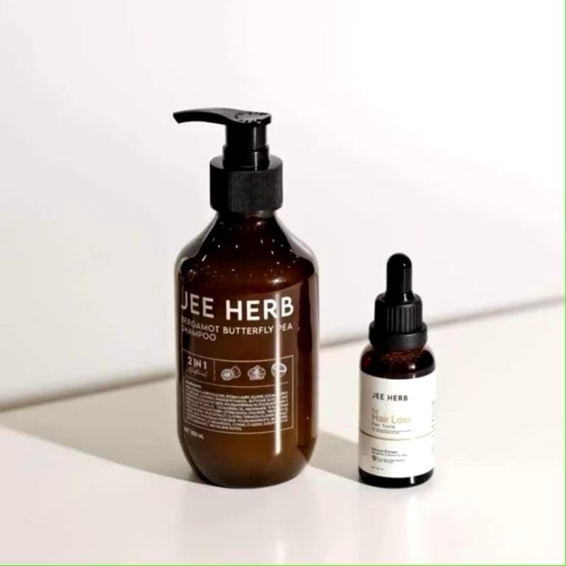 JEE HERB BERGAMOT BUTTERFLY PEA SHAMPOO / JEE HERB HAIR TONIC | Shopee ...