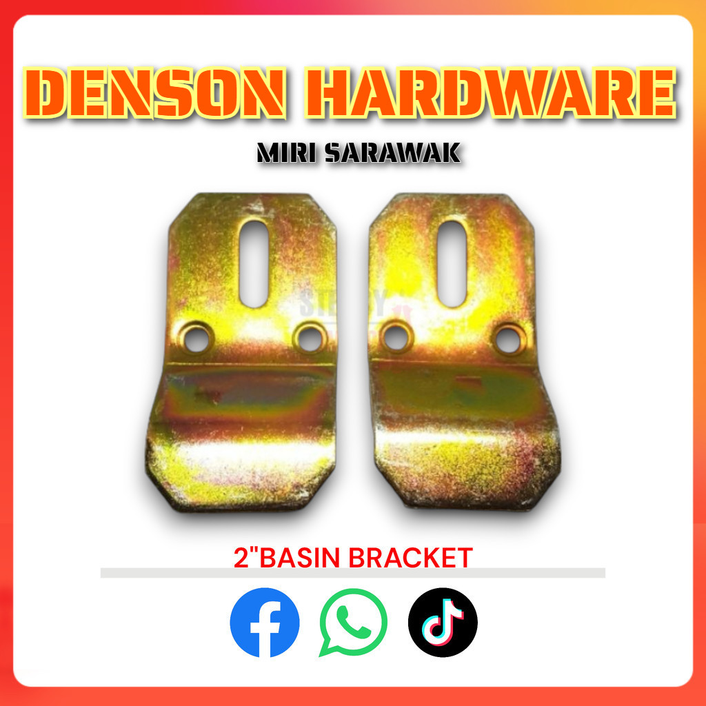 2" Basin Bracket / Sink Bracket / Basin Holder / Pendakap Basin (1 pair ...