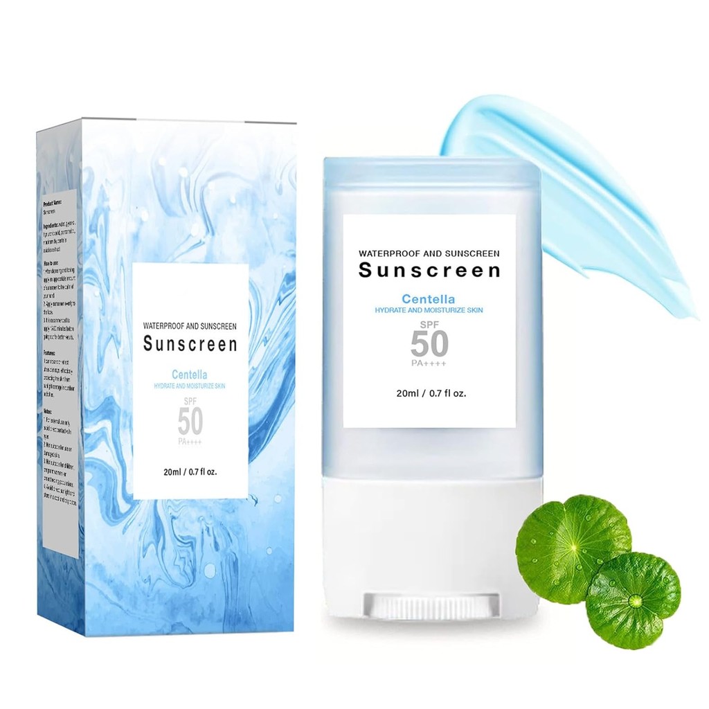 Centella Face Sunscreen Stick SPF 50 PA++++, Invisible Broad Spectrum ...