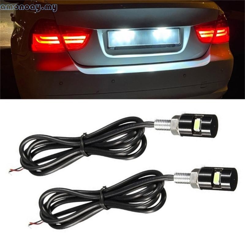 amonoay License Number Plate Screw Bolt Light Universal Screw Bolt LED ...