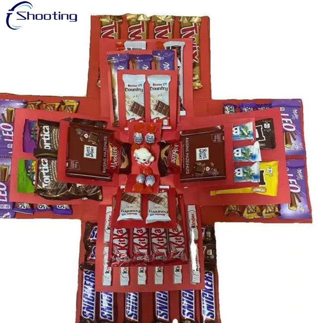 5-layer Explosion Box Diy Photo Album Snack Surprise Box Valentines Day ...