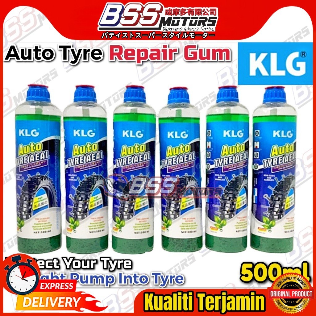 KLG & MC Racing 500ml Tyre Gum Seal BOTTLE BESAR Anti Rust Tubeless ...