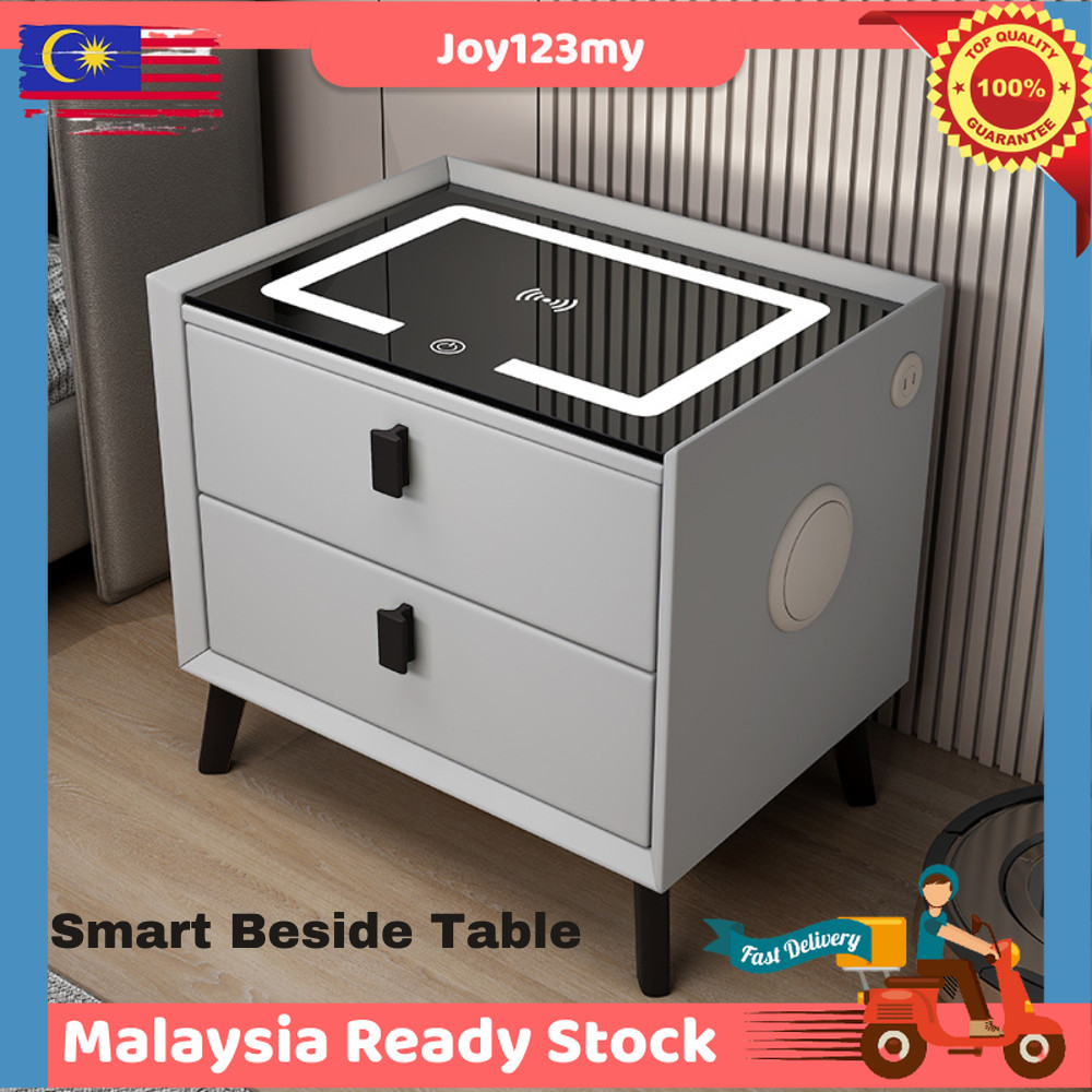 Joy123 Smart Bedside Table Meja Tepi Katil Small Bedside Table Mini Beside Table Wireless ...