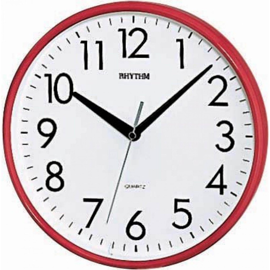 100% ORIGINAL RHYTHM 3D Numeral Analogue Wall Clock (Jam Dinding ...
