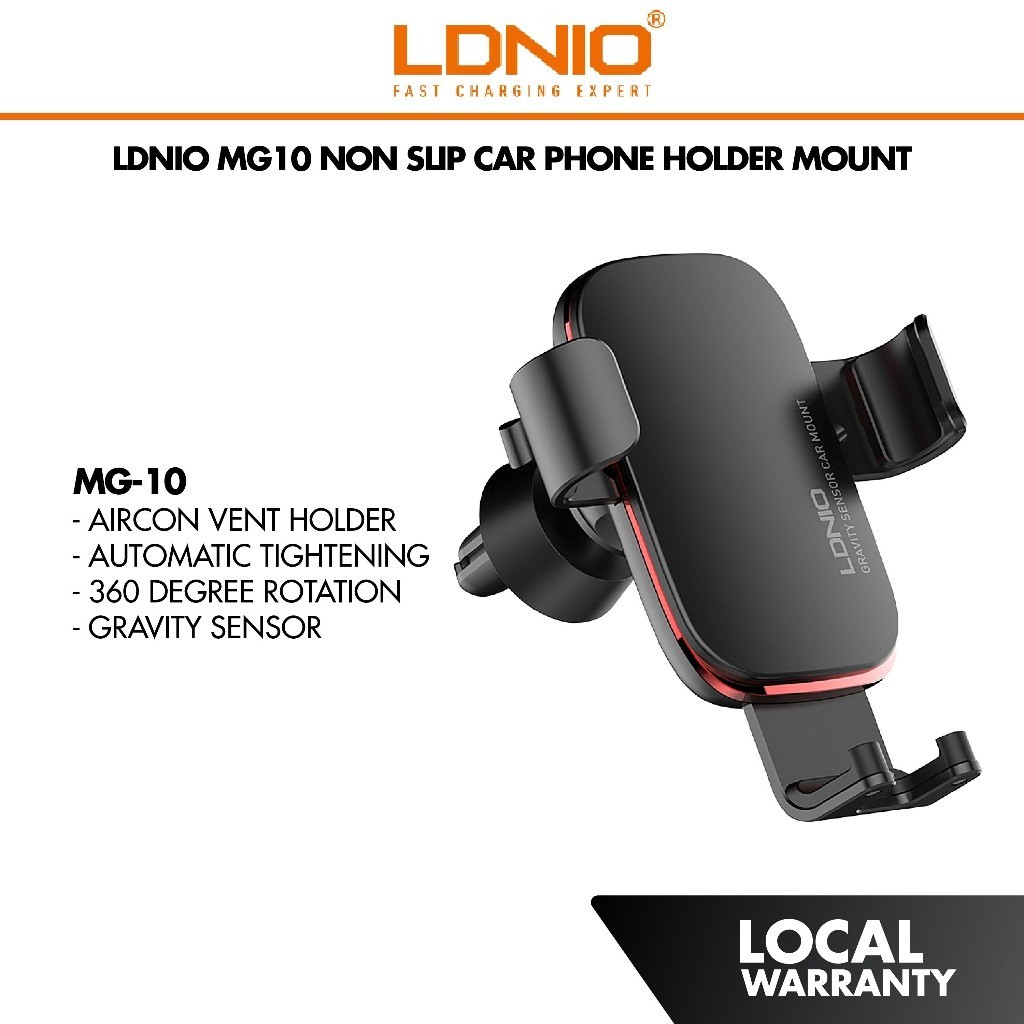 LDNIO MG10 Aircon Vent Gravity nonslip Car Holder Mount mounts | Shopee ...