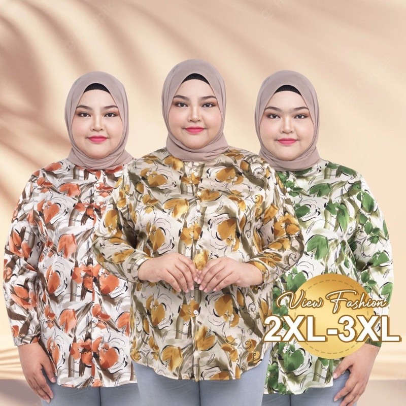 [VIEW] FS 2XL 3XL PLUS SIZE MUSLIMAH BLOUSE 8091 | Shopee Malaysia