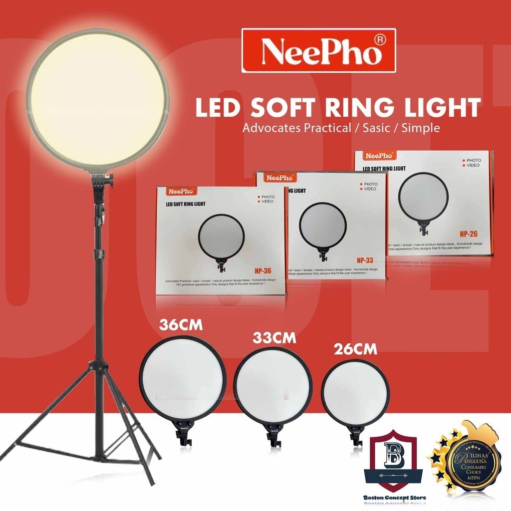 RINGLIGHT NEEPHO LED SOFT RINGLIGHT NP-26 NP-33 NP-36 Fill Light for ...