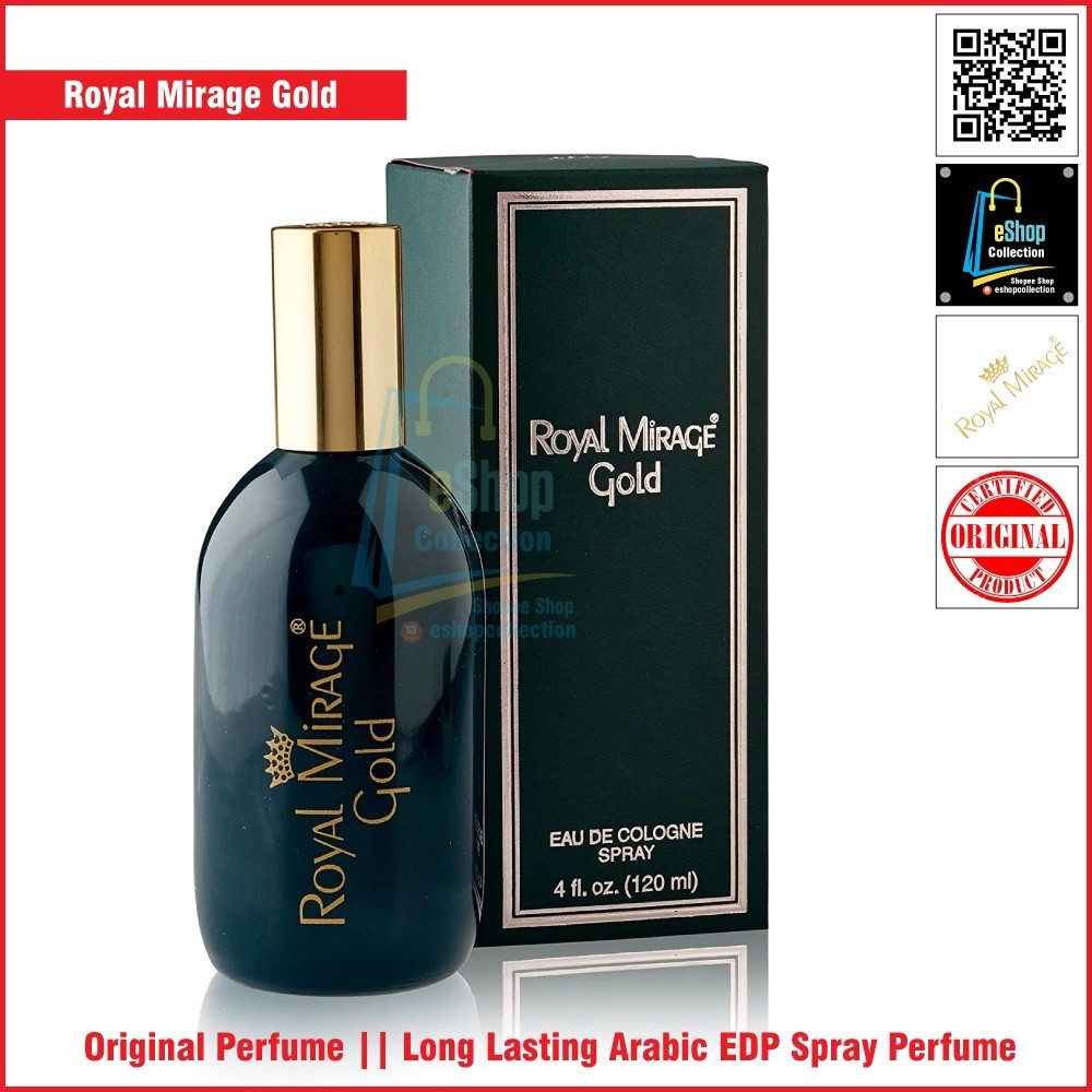 Royal Mirage Gold Eau De Toilette Green 120ml | Shopee Malaysia