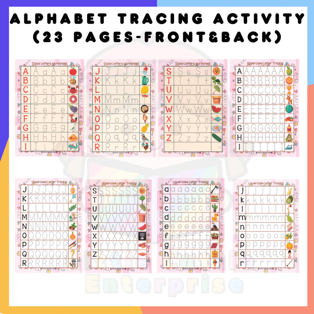 Little Cuttie Alphabet Tracing Busy Book Kid Early Learning Book Kids ...