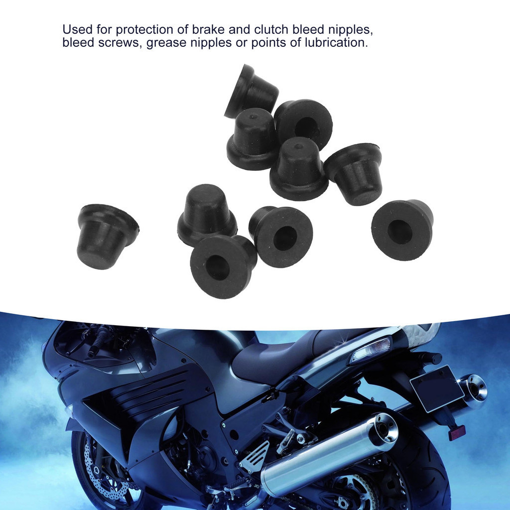 [tiehome] 10PCS Rubber Bleed Nipple Covers Wearproof Durable Brake ...