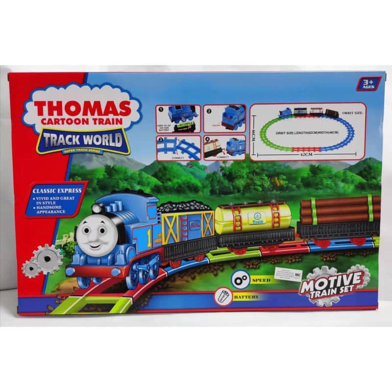 THOMAS TRAIN TRACK BUILD PLAYSET TOY 14 PCS / THOMAS CARTOON TRAIN ...
