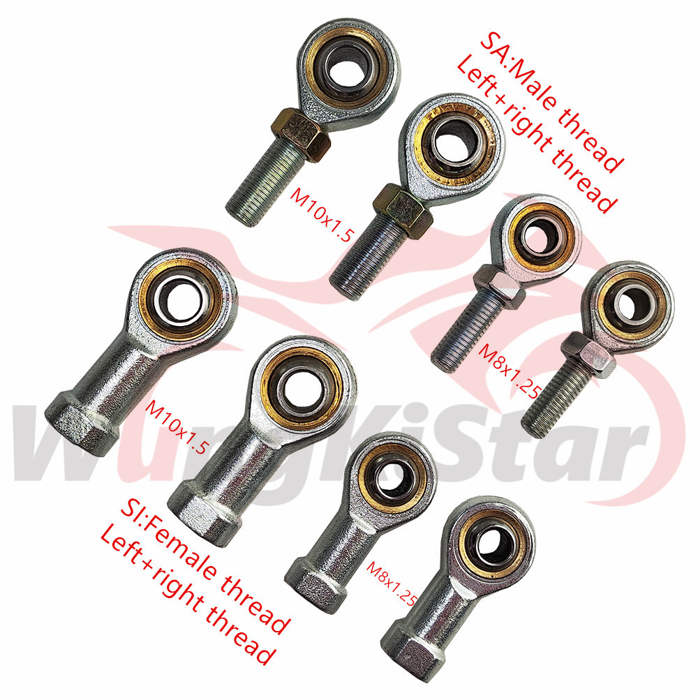 Motorbike M8 M10 Left Right Thread Rod End Joint Bearing SA Male/SI ...