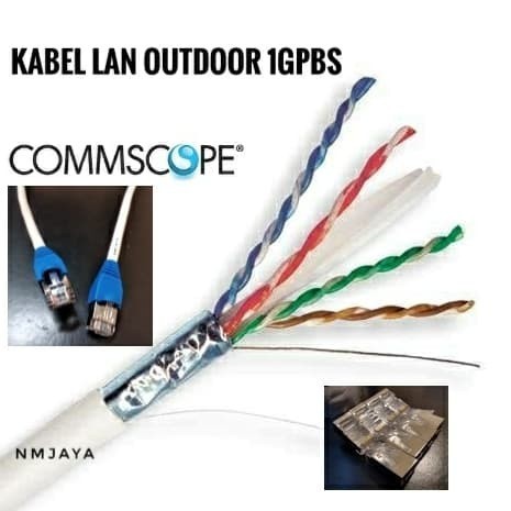 Outdoor LAN Cable FTP CAT5E F/UTP AMP COMMSCOPE 100 Meters Ready to Use ...