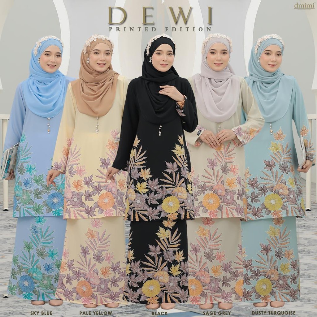 DMIMI EXCLUSIVE Baju Kurung Moden Batik DEWI | Kurung Batik Moden ...