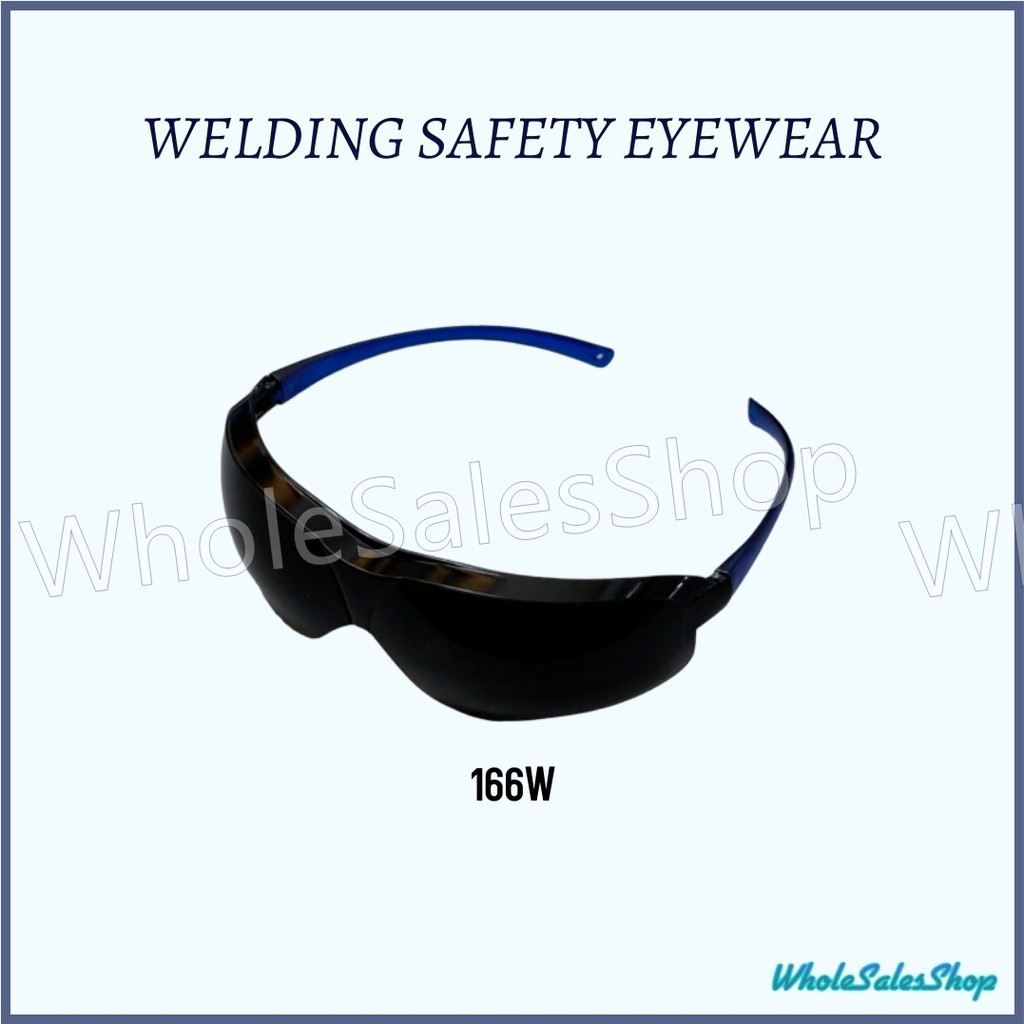 WELDING SAFETY EYEWEAR BLACK GLASSES SPEK PELINDUNG MATA PENGIMPAL ...
