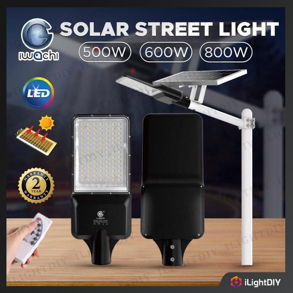 IWACHI 500W/600W/800W SOLAR LED STREET LIGHT HIGH GRADE SOLAR POWER LED ...