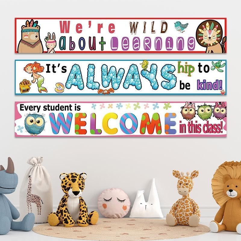 English Classroom Decoration Poster Class Rules Banner Sticker ...