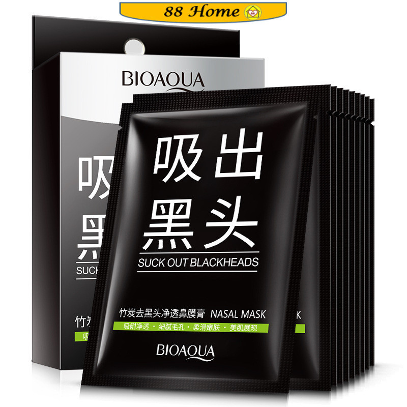 ️88Home ️ BIOAQUA Mineral Black Mud Nose Blackhead Remover Facial ...