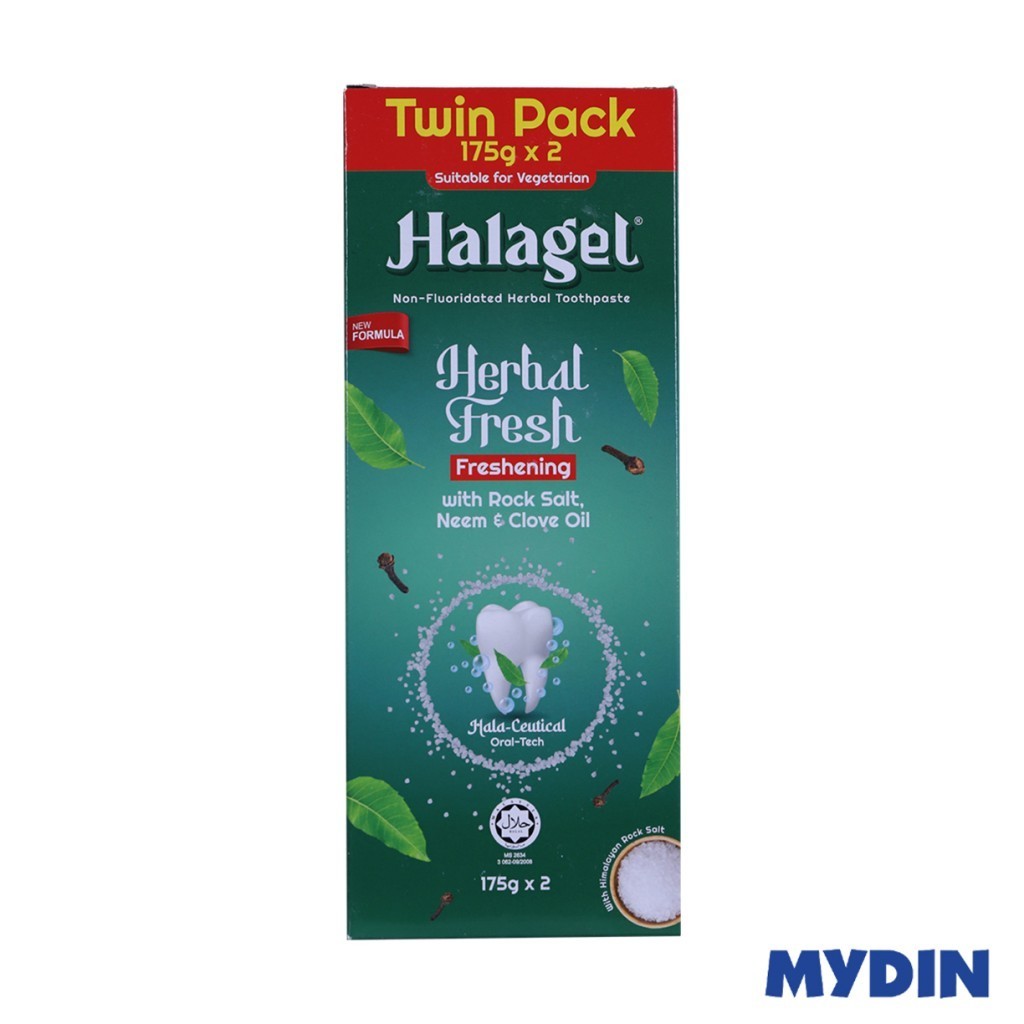 Halagel Toothpaste Herbal Green (175g x 2) | Shopee Malaysia