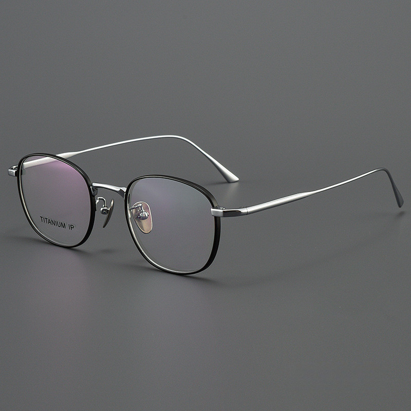 Ultra Light Glasses Frame Oval Eyewear Men Women Pure Titanium ...