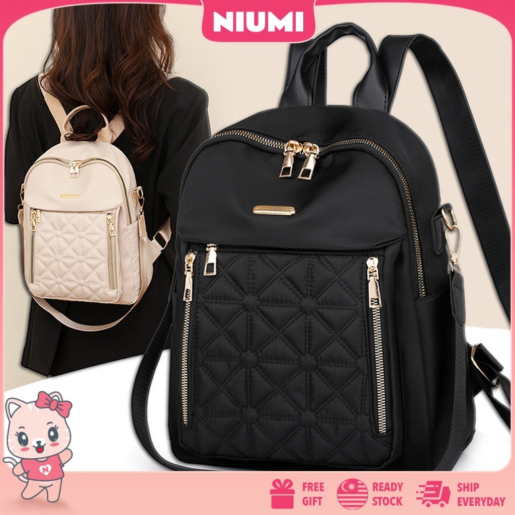 Ready Stock NIUMI NSB2926B Korean Casual Women Backpack Travel Bag Pack ...