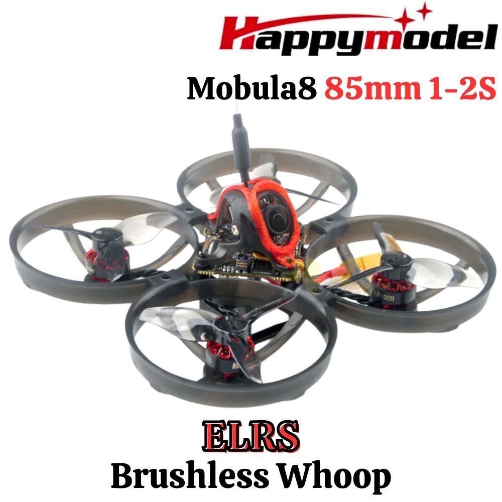 Happymodel Mobula8 85mm 1-2S X12 V3.0 5-IN-1 AIO Whoop +RadioMaster Pocket/Jumper T Lite V2/T ...