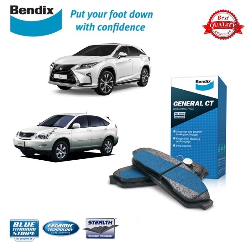 Original Bendix DB1517GCT Front Brake Pad - Toyota Harrier ACU30 MCU30 ...