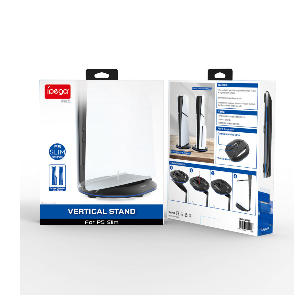 For PS5 Slim Host Console Base Digital Optical Drive Version Base Stand ...