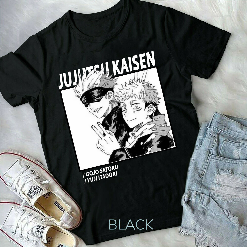2024 Fashion Jujutsu Kaisen T-Shirt Anime Gojo And Yuji Jujutsu Kaisen ...