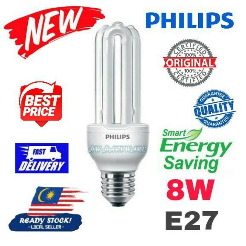 [100% ORIGINAL] PHILIPS Essential Bulb 8W E27 (6500K) Cool Daylight (CDL) | Shopee Malaysia