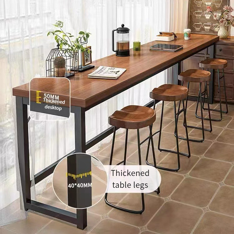 Back Wall Bar Table Long Table Home Balcony Back Wall Narrow Table Milk ...