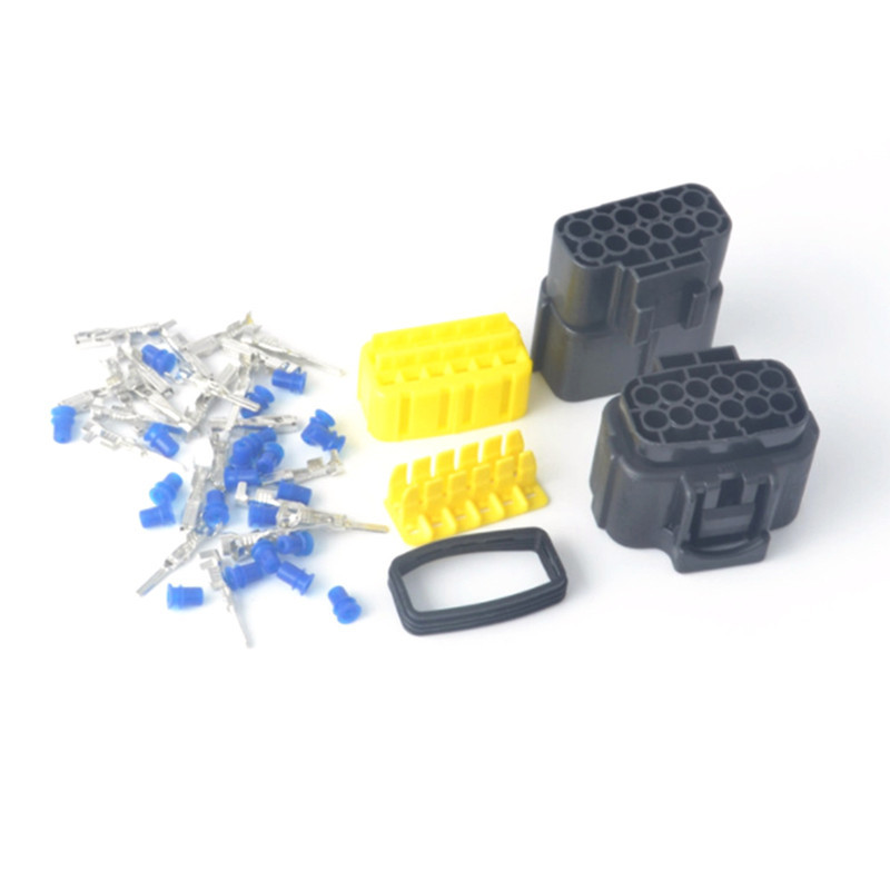 Car Waterproof 12 Pin Way Terminals Electrical Wire Connector Plug ...