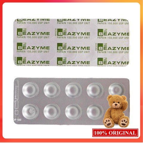Beazyme (PAPAIN 150,000 UNIT) Tablets Ubat Surut Bengkak 10'S | Shopee ...