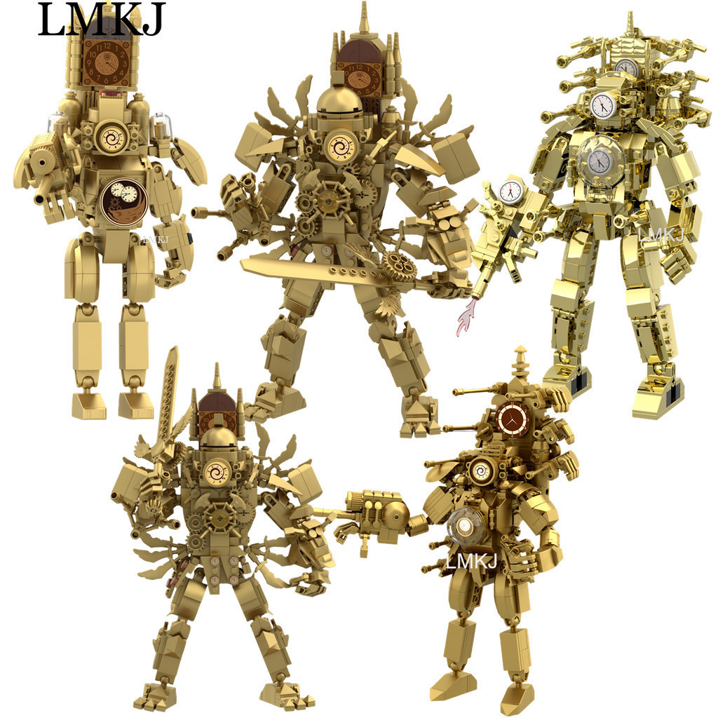 New Golden Clockman Lego Skibidi Titan Clockman VS Monitor man Building ...