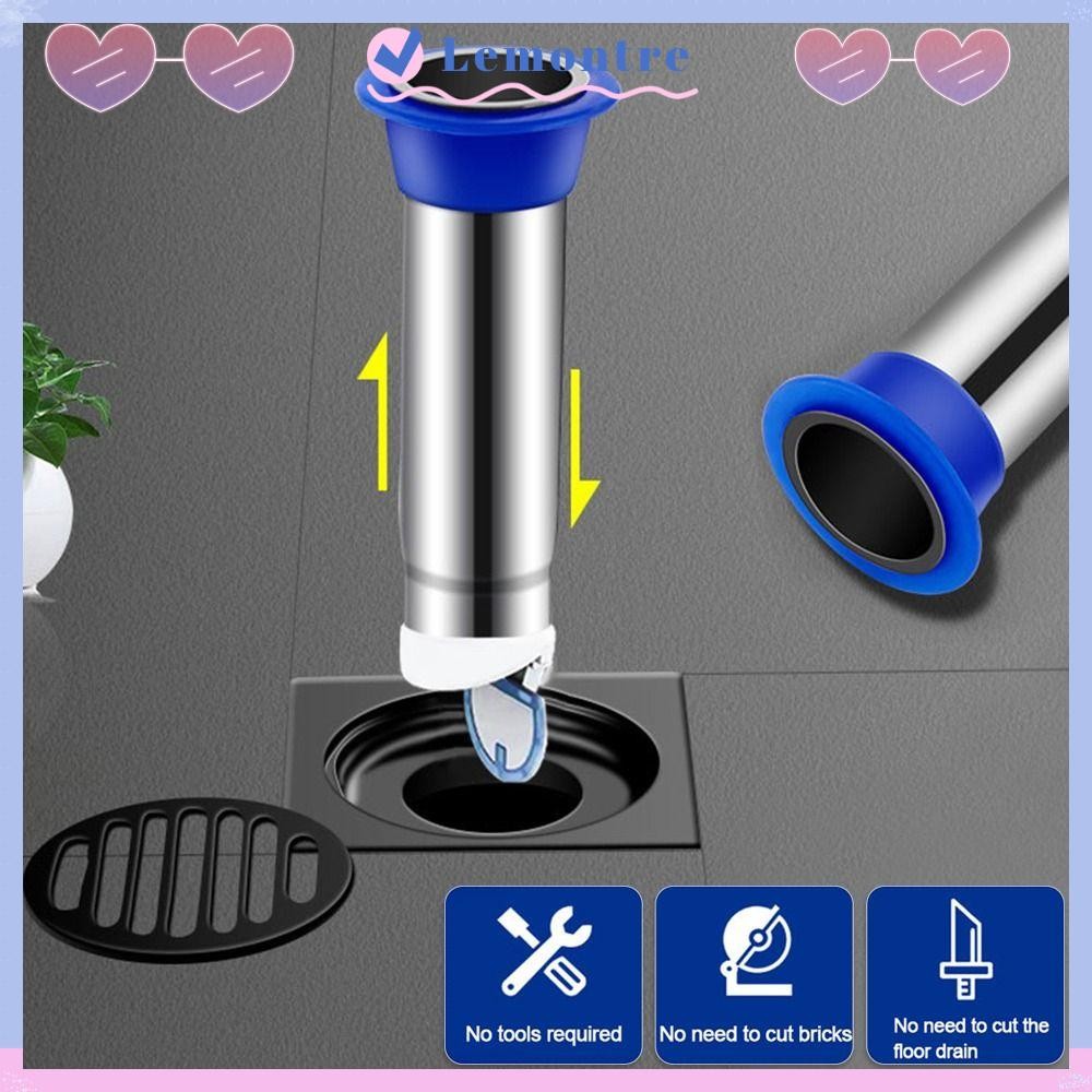 LEMONTRE Sink Strainer, Backflow Preventer Deep Water Sealed Shower Floor Drain, Durable ...