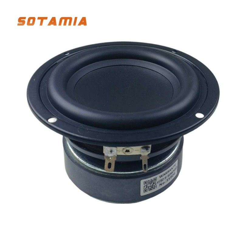 SOTAMIA 1Pcs 4 Inch Subwoofer 4 Ohm 35W Waterproof Speaker Audio Home ...