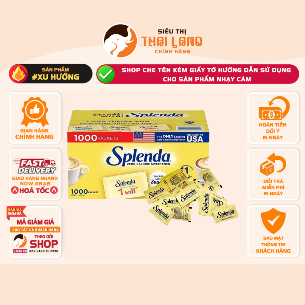 Splenda diet sugar imported from the US - Individual packages | Shopee ...