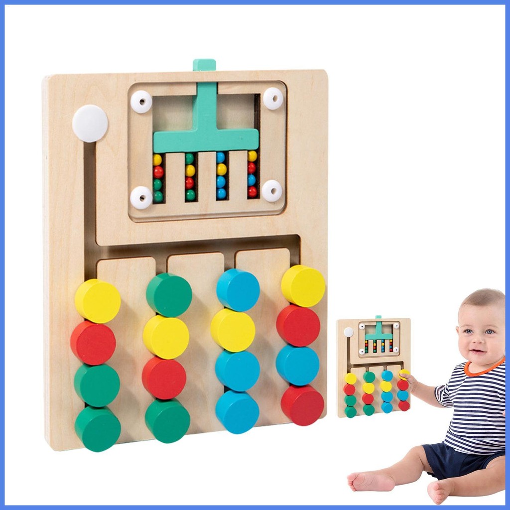 Color Sorting Game Puzzle Chess Learning Toys Wooden STEM Sensory ...