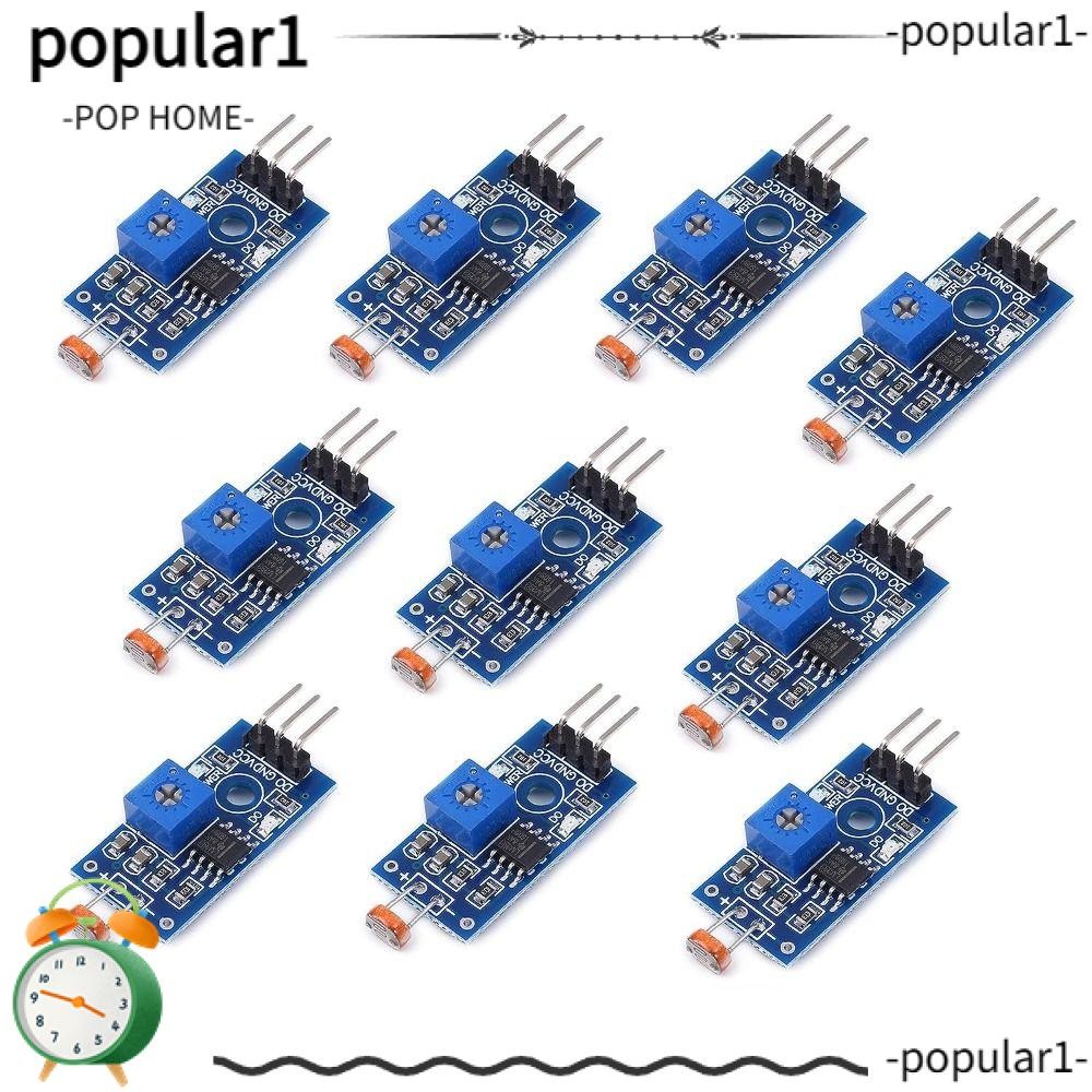 POP 10PCS Light Dependent Resistor, 5MM LDR 3 Pins Photosensitive ...