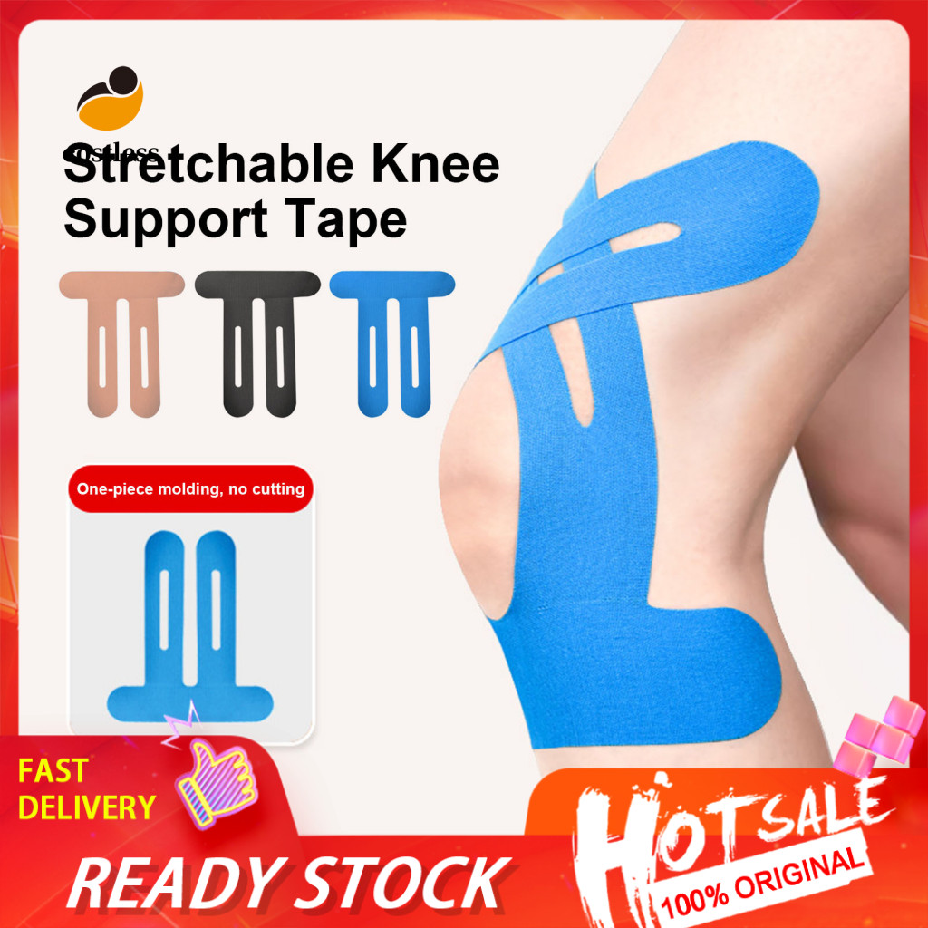 Knee Tape Elastic Skin-friendly Sports Strapping Tape 10 Pcs Pre Cut ...