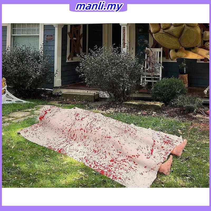 Decor Scary Realistic Inflatable Corpse In Creepy Haunted Halloween ...