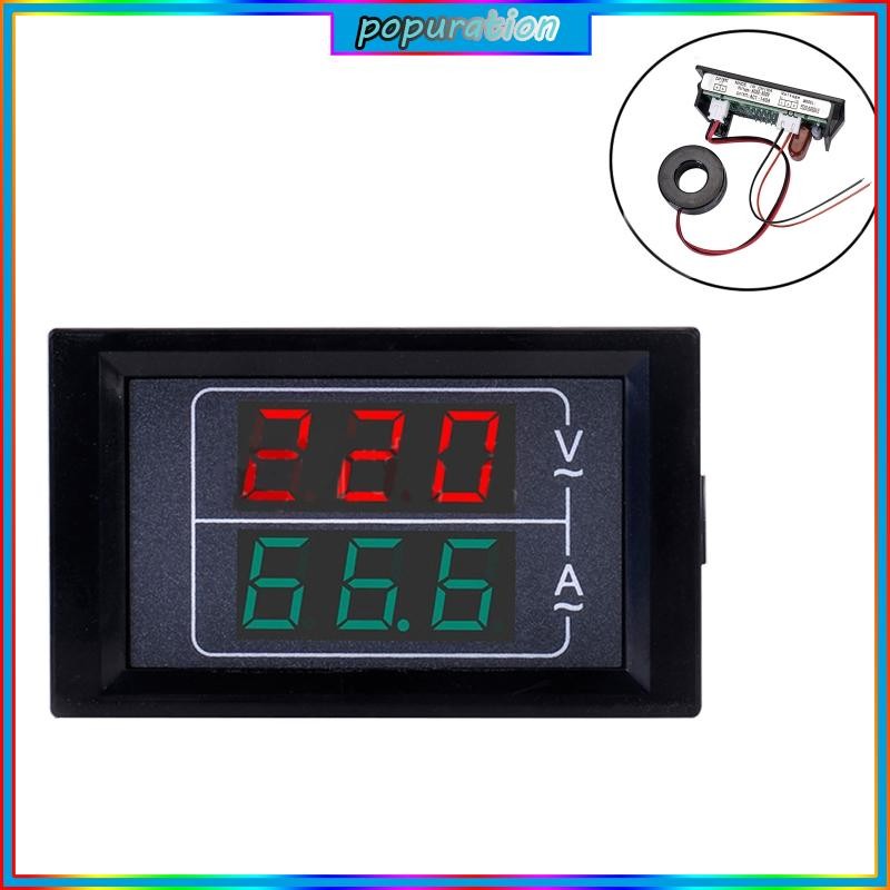 POP LED Voltmeter Ammeter Red and Green Digital Multimeter | Shopee ...