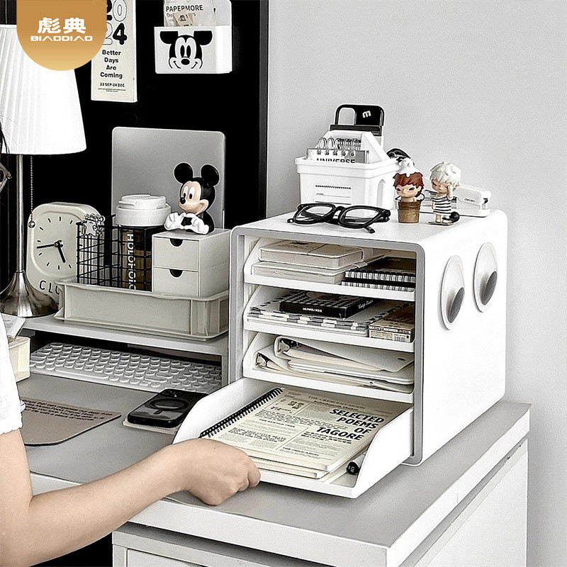 Shopee Official Desktop File Storage Rack Desk Storage Rack Vertical ...