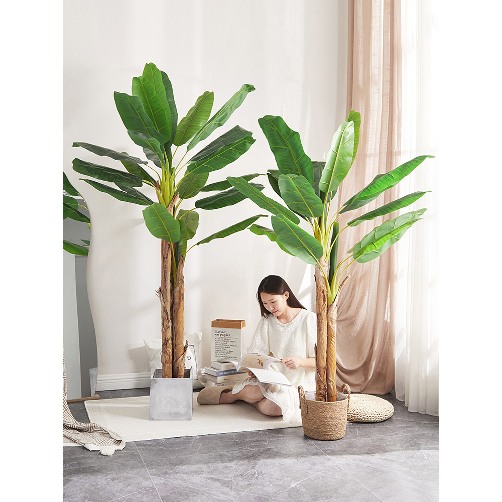 Pokok Pisang Nordic Tumbuhan Hijau Tumbuhan Tiruan Daun Palsu Lantai ...