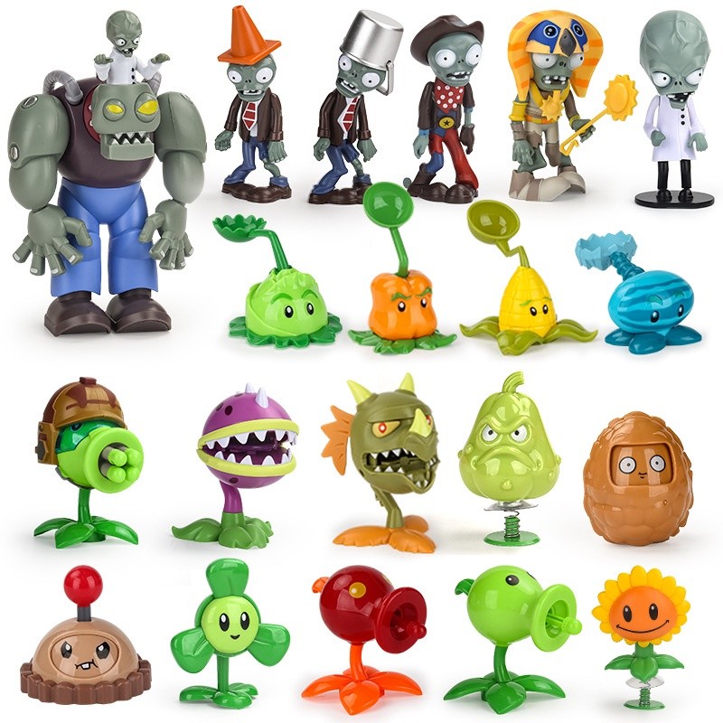 Plants Pea shooting Zombie Toy Full Set Gift Boy Baby Children Action ...