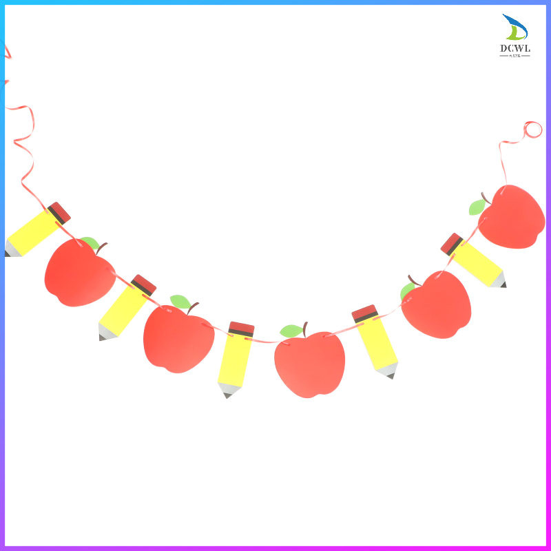 1 Set of and Pencil Back to School Banner Pencil Garland Classroom ...