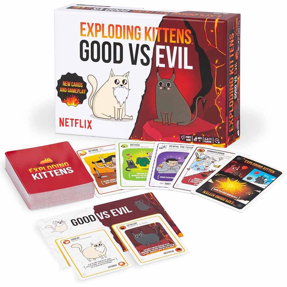 Card Game Exploding Kittens Good vs. Evil Family Games Board Game ...