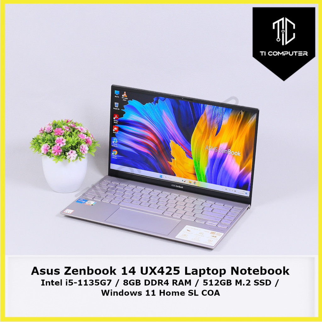 Asus Zenbook 14 UX425 Intel Core i5-1135G7 2.4GHz 8GB RAM 512GB SSD ...