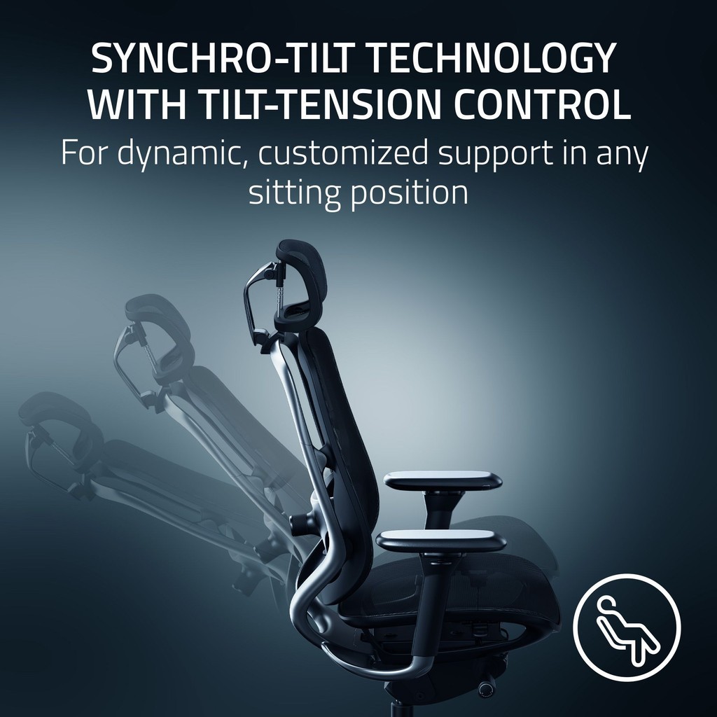 Razer Fujin Pro Fully Adjustable Ergonomic Lightweight Breathable Mesh ...