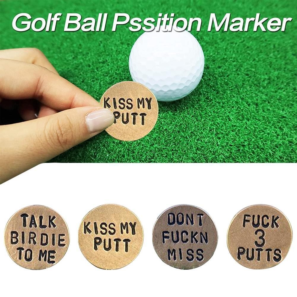 Funny Words Golf Ball Markers Multi Styles Corrosion Ultralight NEW ...